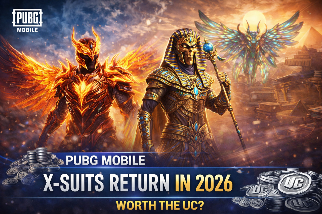 PUBG Mobile Phoenixtra & Golden Pharaoh X-Suit April 2026